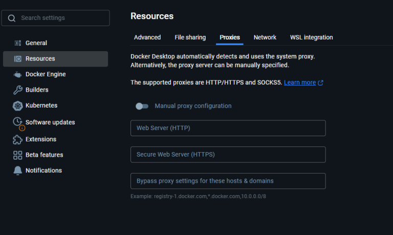 Error response from daemon: Get “https://registry-1.docker.io/v2/”: proxyconnect tcp: dial tcp ...